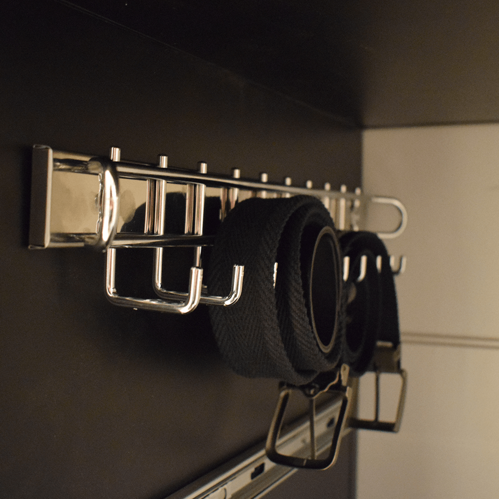 Porta Cintos Deslizante Inox com Corrediça Telescópica Galvanizada ...