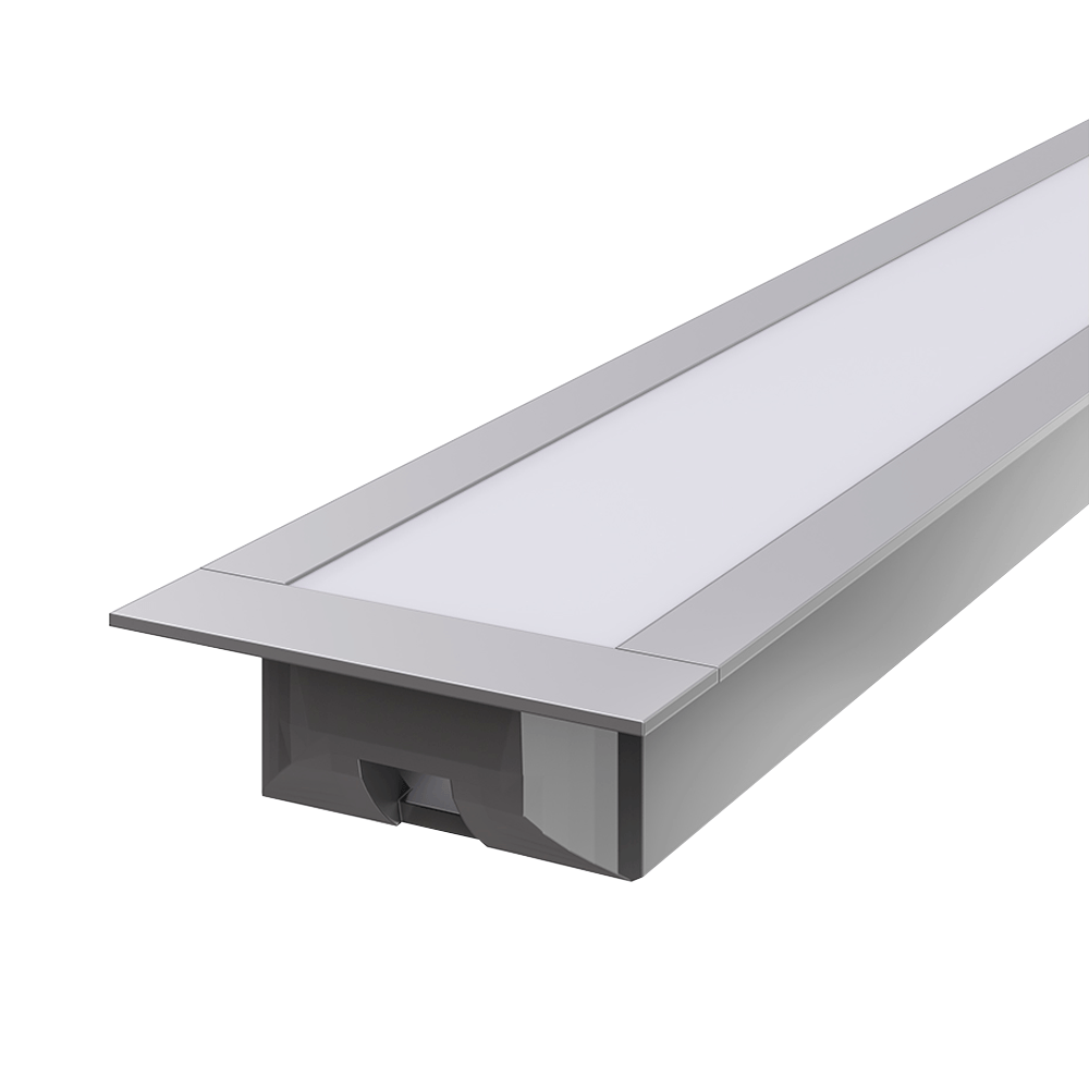 Perfil Alumino e Difusor Embutida Slim Barra 3 Metros Preto ebas pt ...