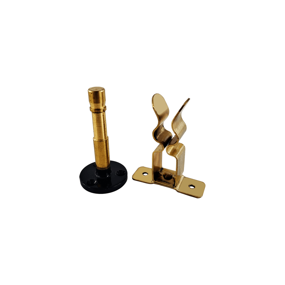 Fixador de Porta Piso Latão Amarelo Base Nylon 411 BlueMetal - Varotti