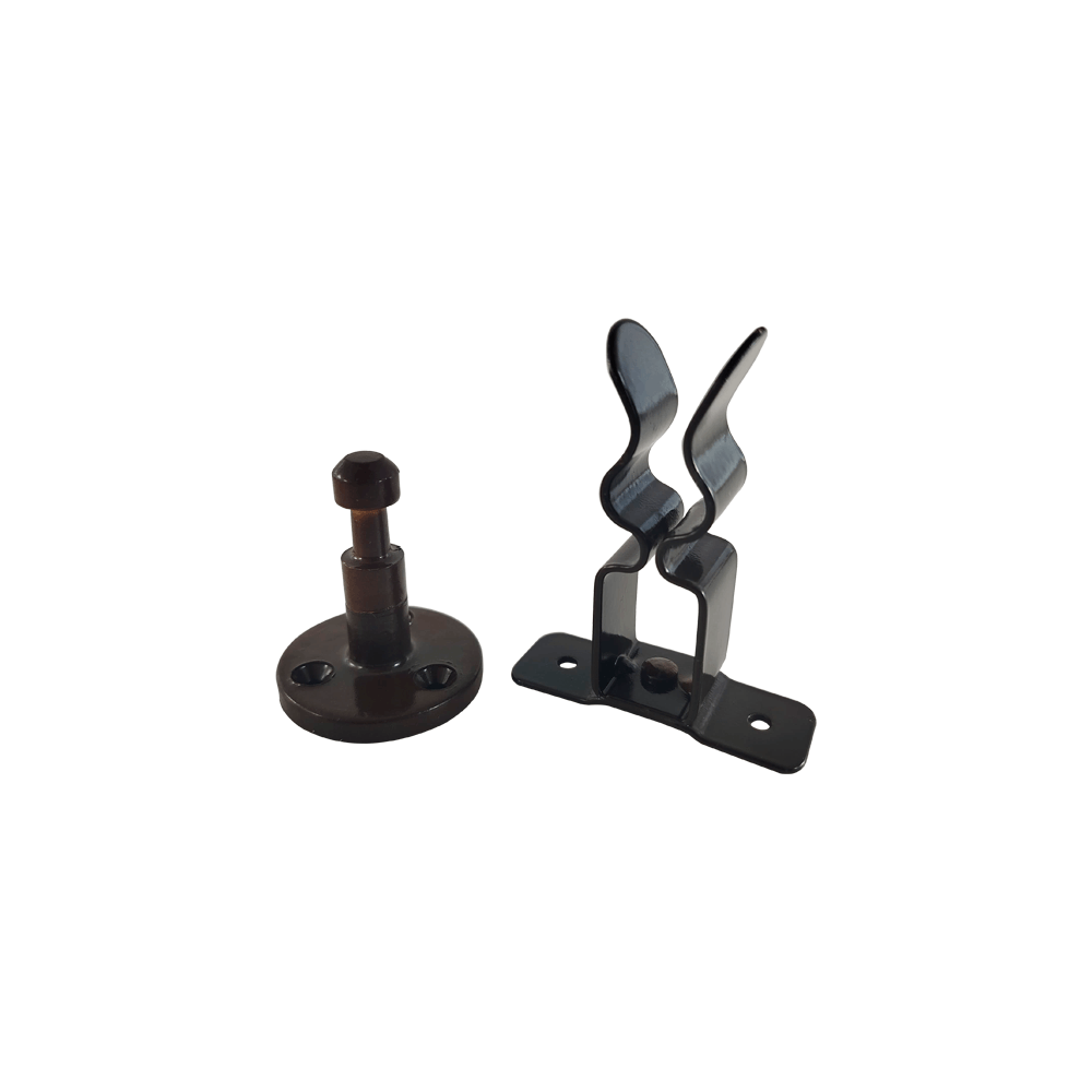 Fixador de Porta Piso Latão Fumê Base Nylon 411 BlueMetal - Varotti